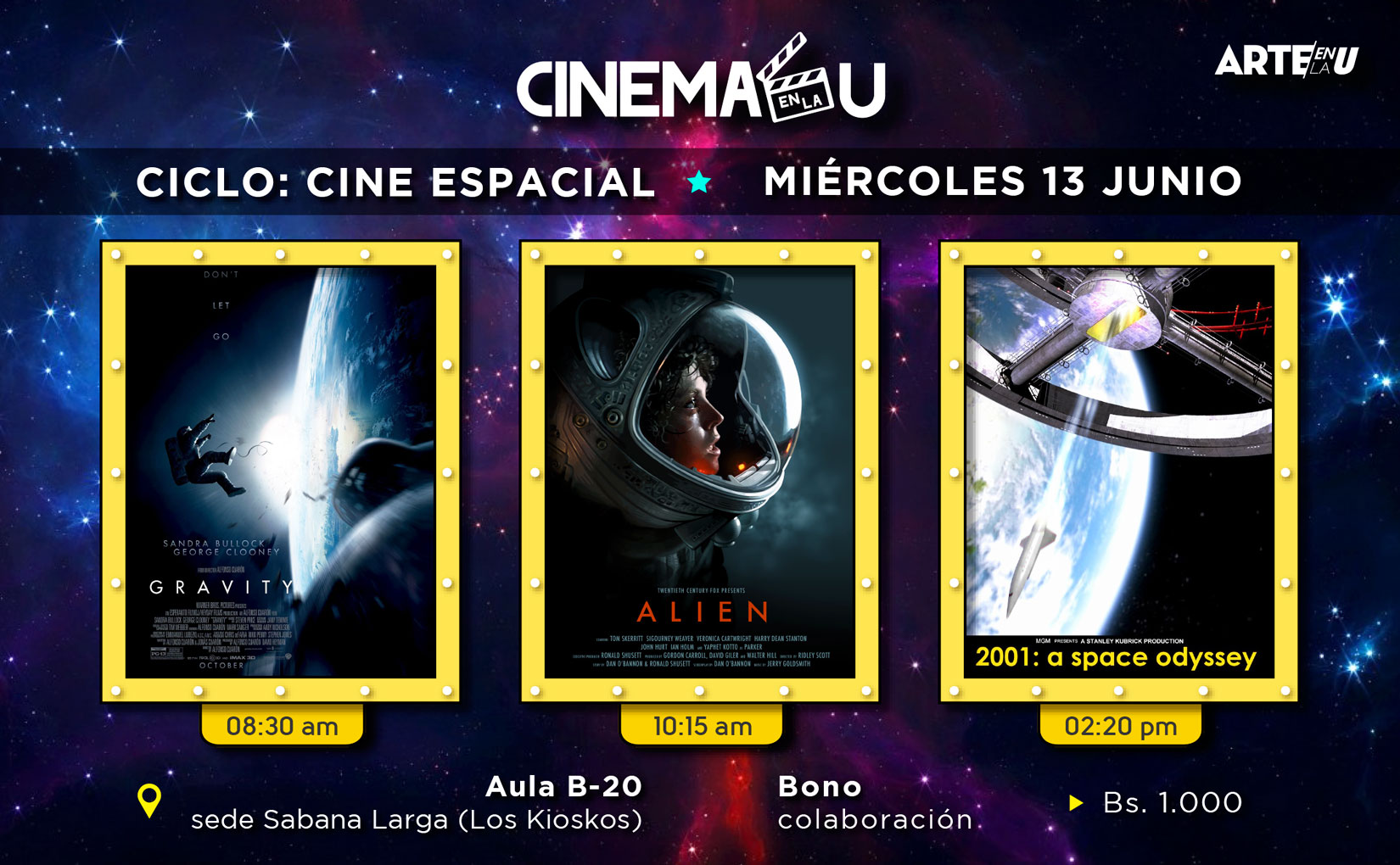 ¡CINEMA EN LA U: Ciclo Espacial! - Universidad Católica del Táchira